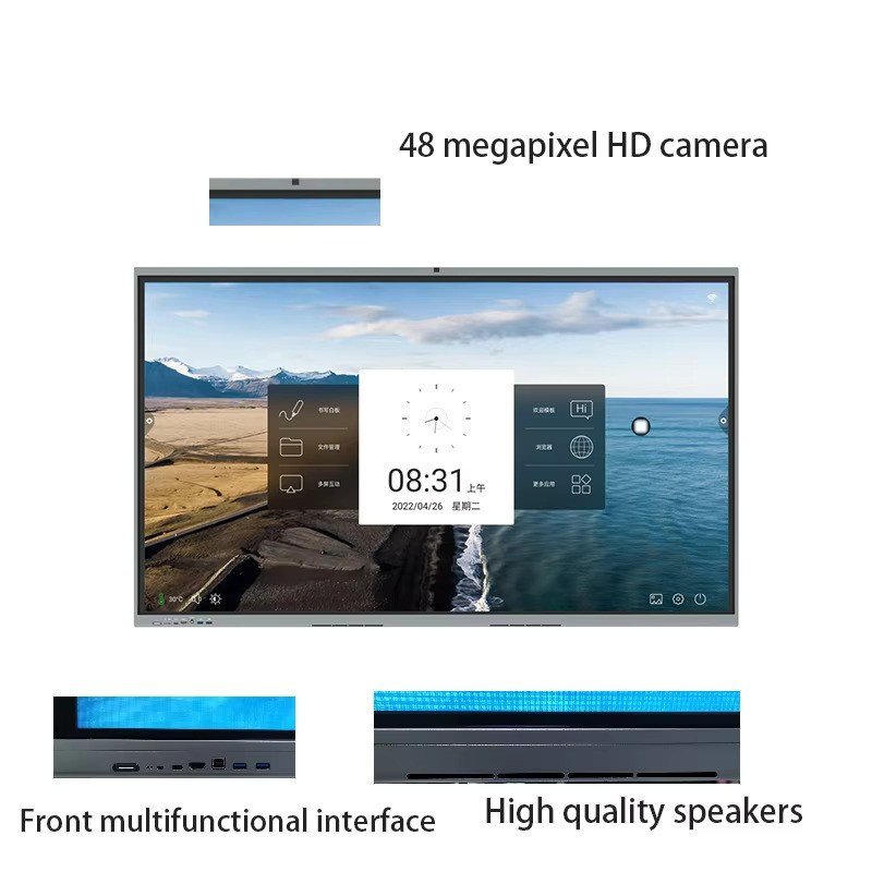 75 inch android interactive whiteboard 65 inch 100 inch dual touch ...